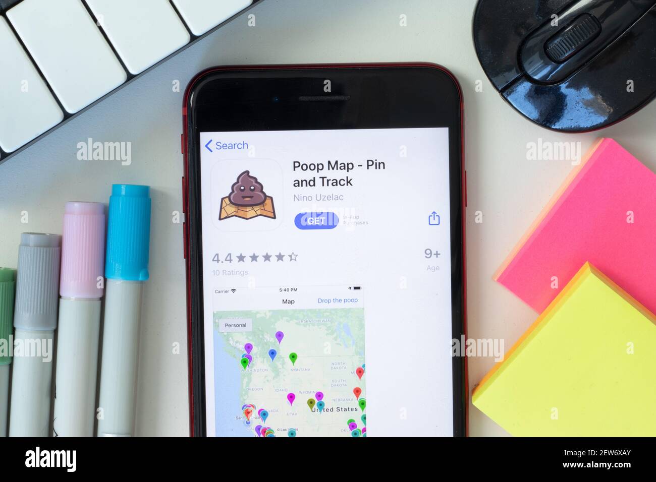New York, USA - 2 March 2021: Poop Map - Pin and Track mobile app icon ...