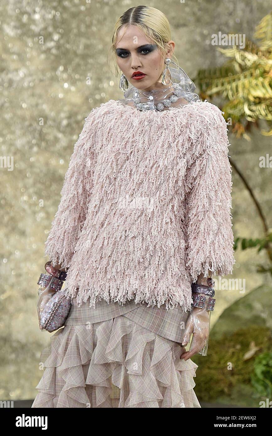 Model Charlotte Free walks on the runway during the Chanel Fashion Show ...