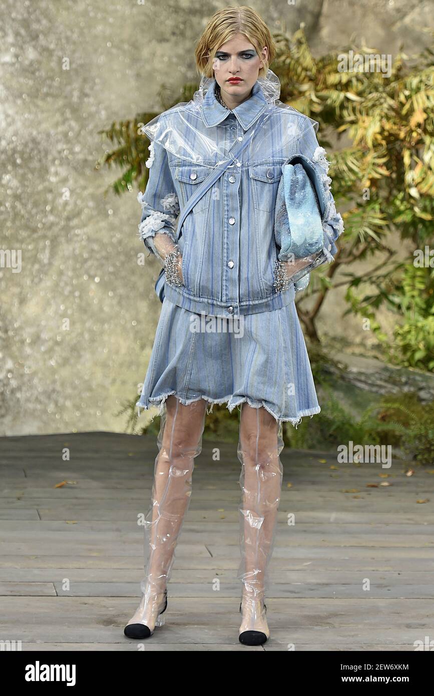 Model Louise Parker walks on the runway during the Chanel Fashion Show ...