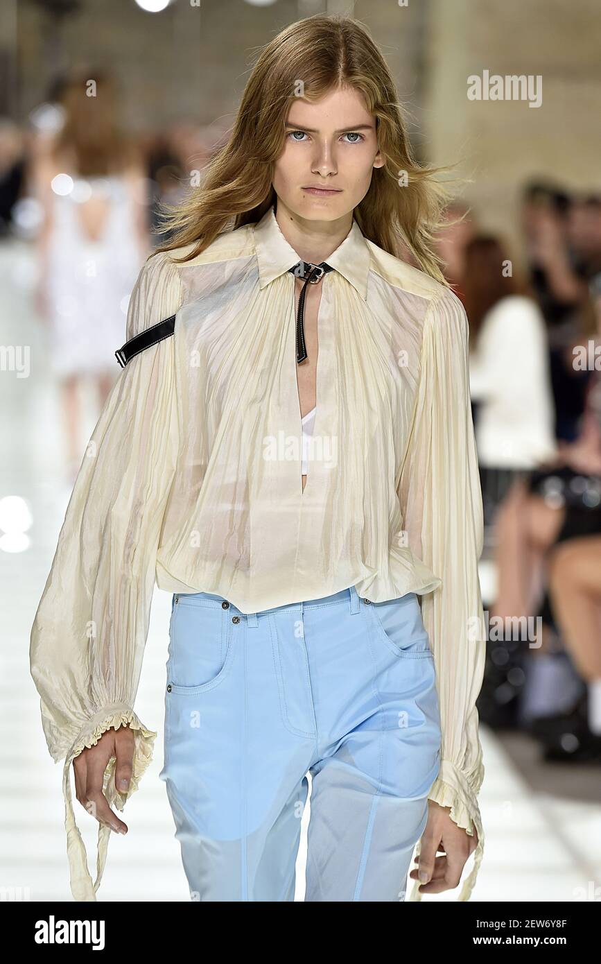 Model Signe Veiteberg walks on the runway during the Louis Vuitton ...