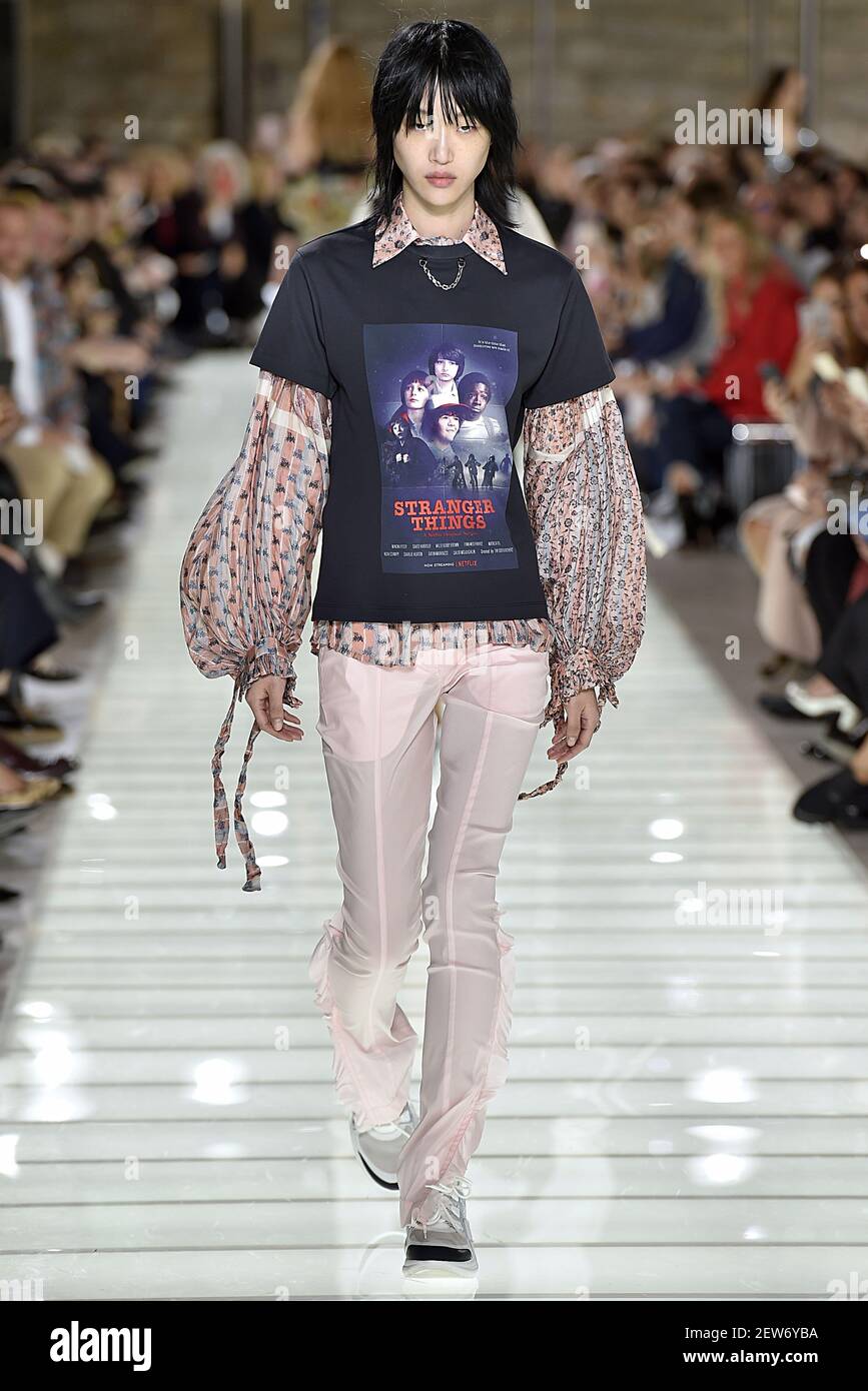 Model Sora Choi walks on the runway during the Louis Vuitton Fashion ...