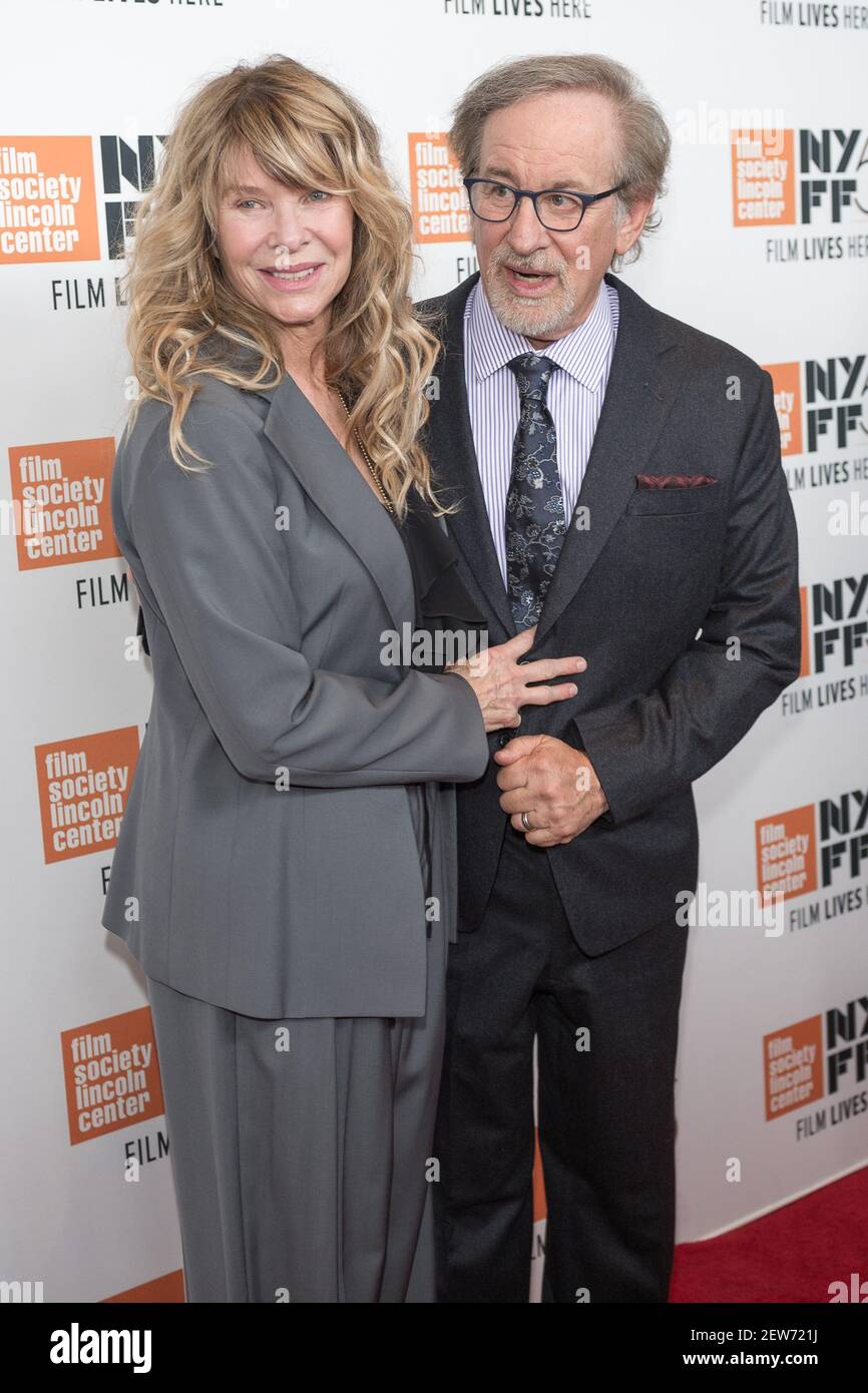 Steve Spielberg (R) and wife Kate Capshaw (L) are seen at red carpet ...