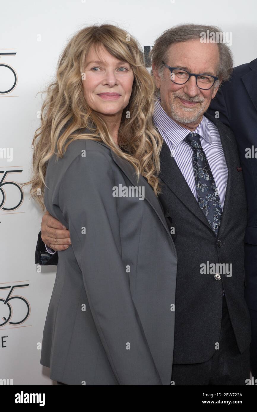 Steve Spielberg (R) and wife Kate Capshaw (L) are seen at red carpet ...
