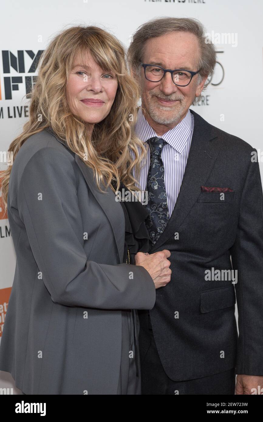Steve Spielberg (R) and wife Kate Capshaw (L) are seen at red carpet ...