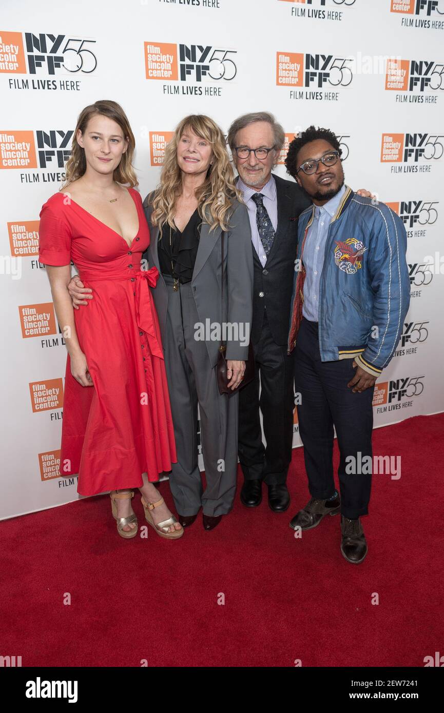 Steve Spielberg (CR) and wife Kate Capshaw (CL) are seen with their ...