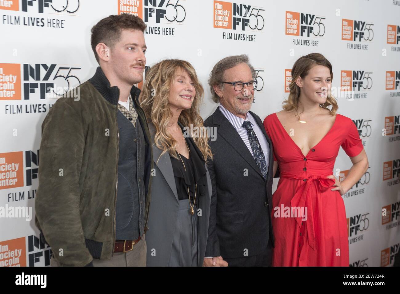 Steve Spielberg (CR) and wife Kate Capshaw (CL) are seen with their ...