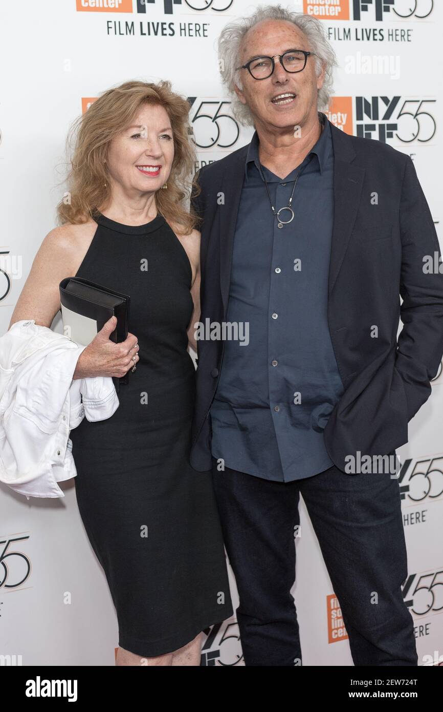 April Gornik (L) and Eric Fischl (R) are seen at carpet arrivals for ...