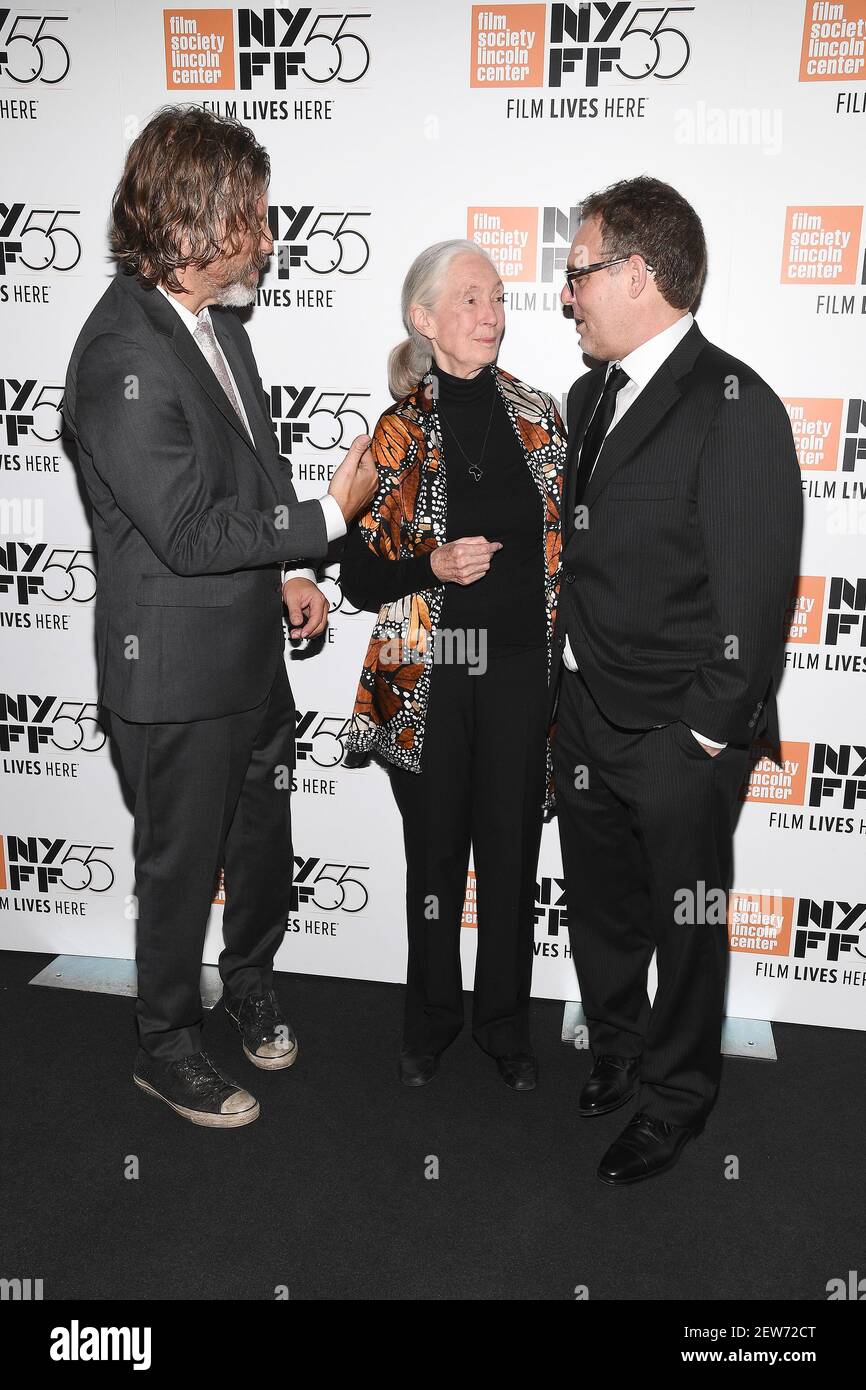NEW YORK - OCTOBER 5: (L-R) Director Brett Morgen, Jane Goodall and ...