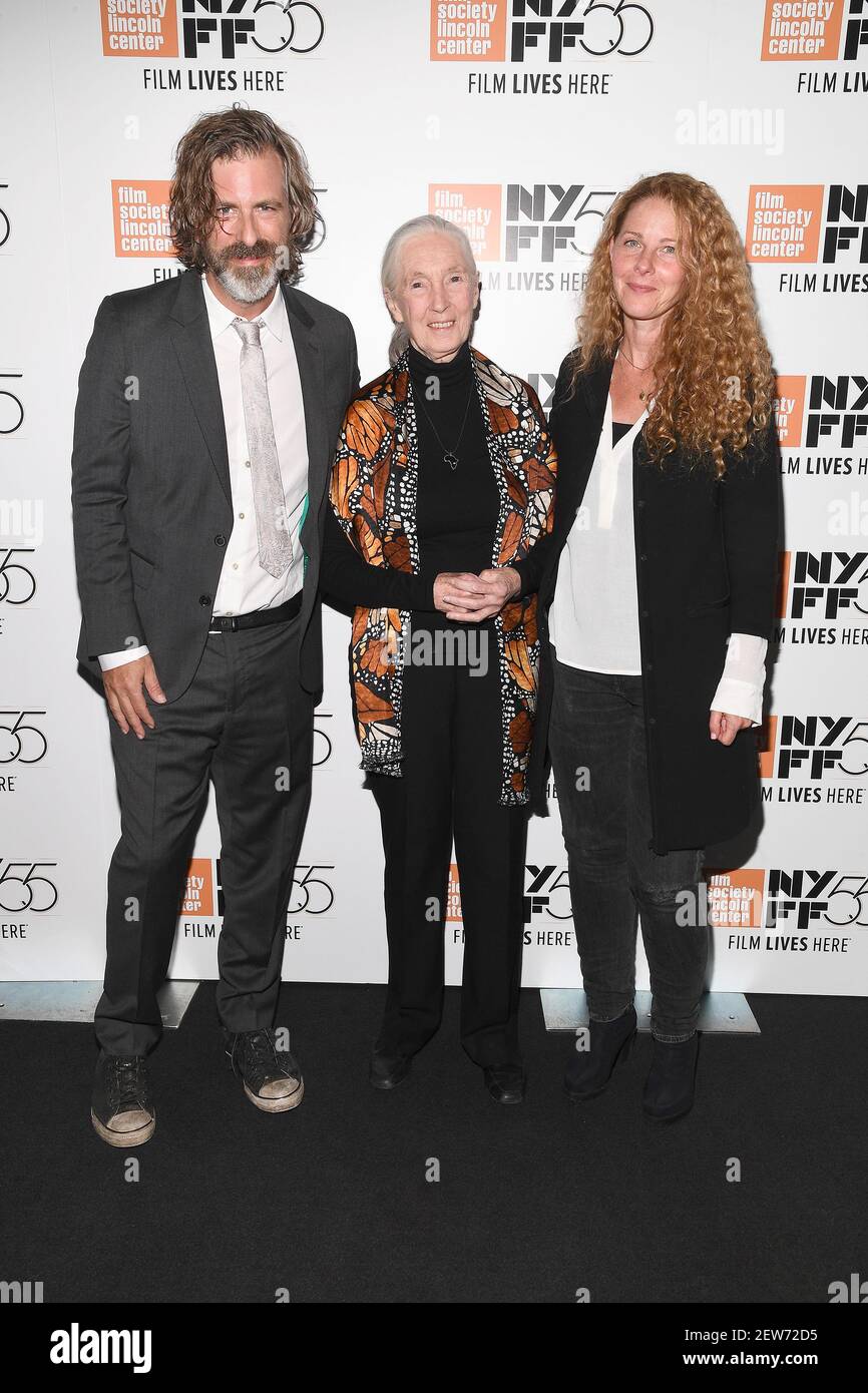 NEW YORK - OCTOBER 5: (L-R) Director Brett Morgen, Jane Goodall and ...