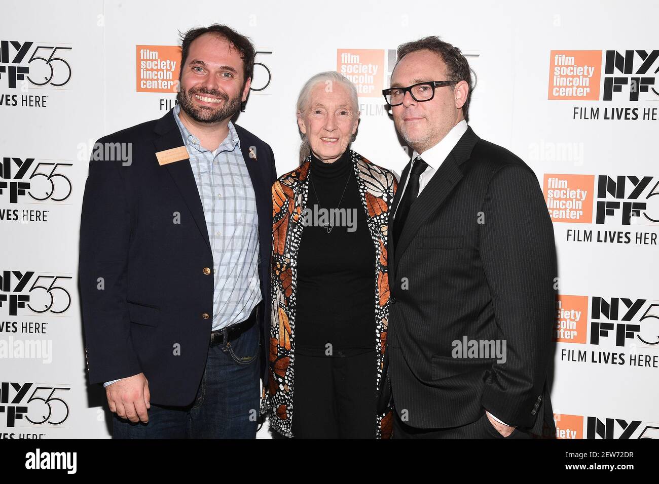 NEW YORK - OCTOBER 5: (L-R) Shawn Sweeney, Jane Goodall and Bryan Burk ...