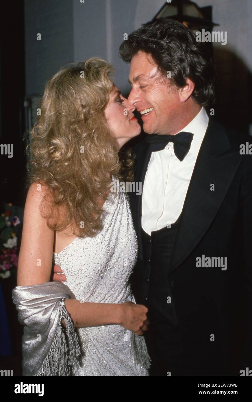 Bill Bixby and actress Christine DeLisle attend Wizards and Warriors ...