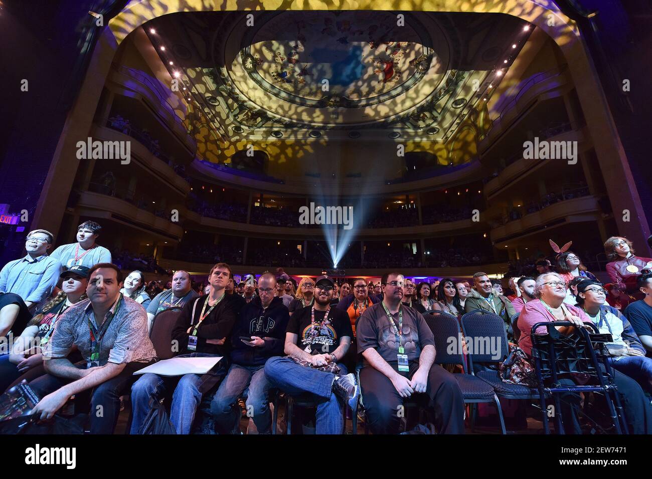 NEW YORK - OCTOBER 6: Audience members pose questions at the panel for ...