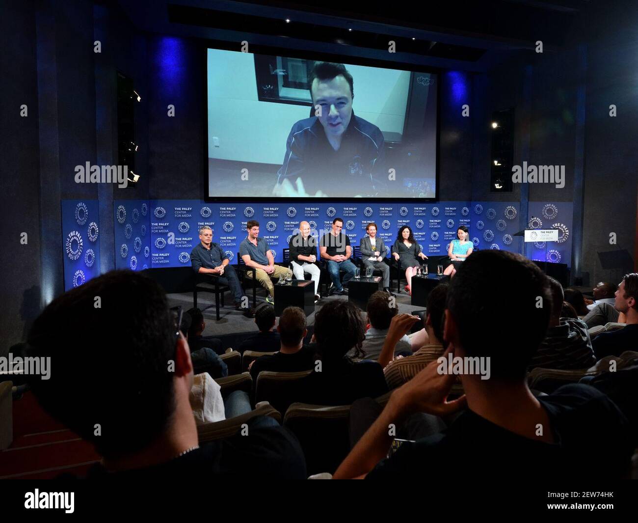 NEW YORK - OCTOBER 7: L-R: Exec. Producer Rich Appel, actor John Viener ...