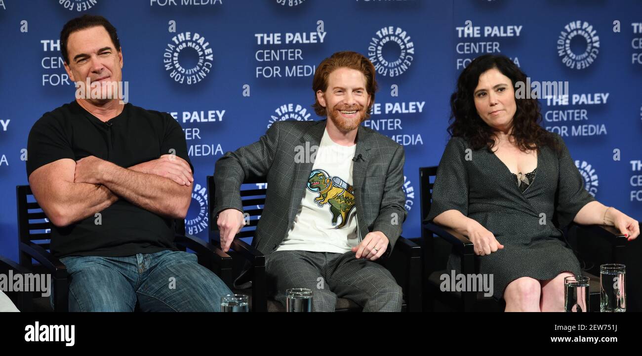 NEW YORK - OCTOBER 7: L-R: Actors Patrick Warburton, Seth Green and ...