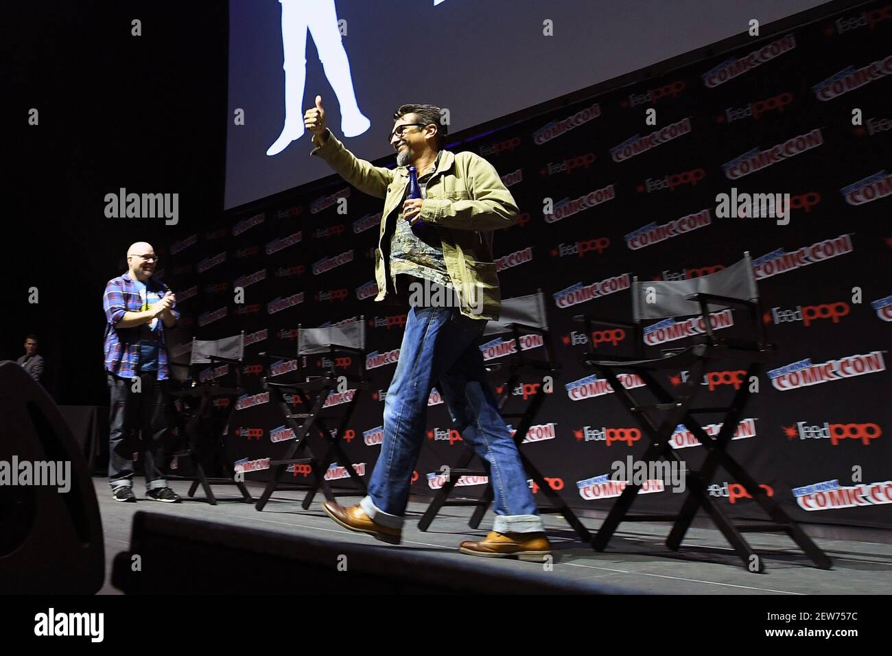 NEW YORK - OCTOBER 7: Actor Lucky Yates arrives onstage as he attends ...