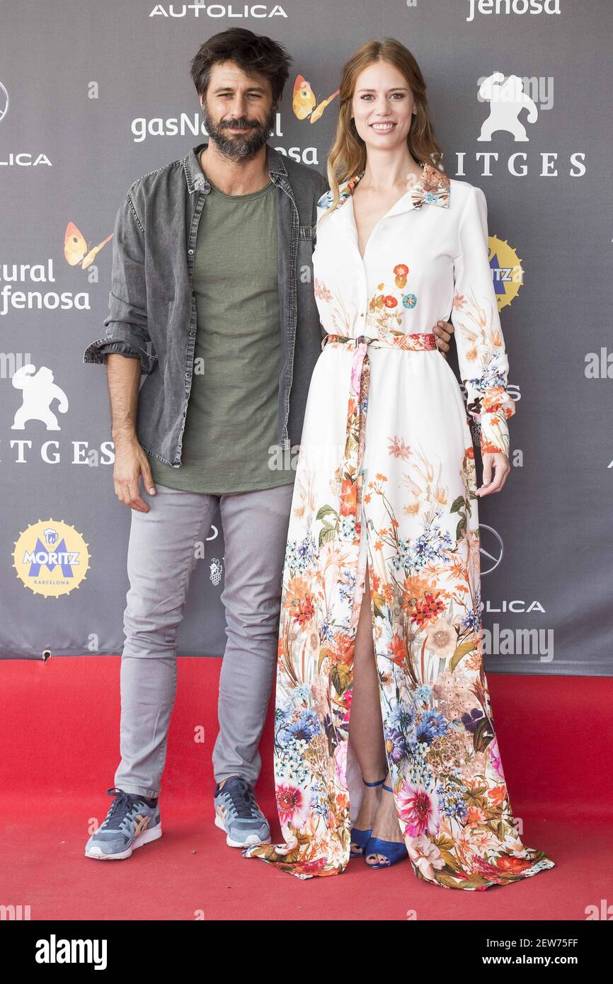 Actor Hugo Silva and actress Manuela Velles attends to red carpet at ...