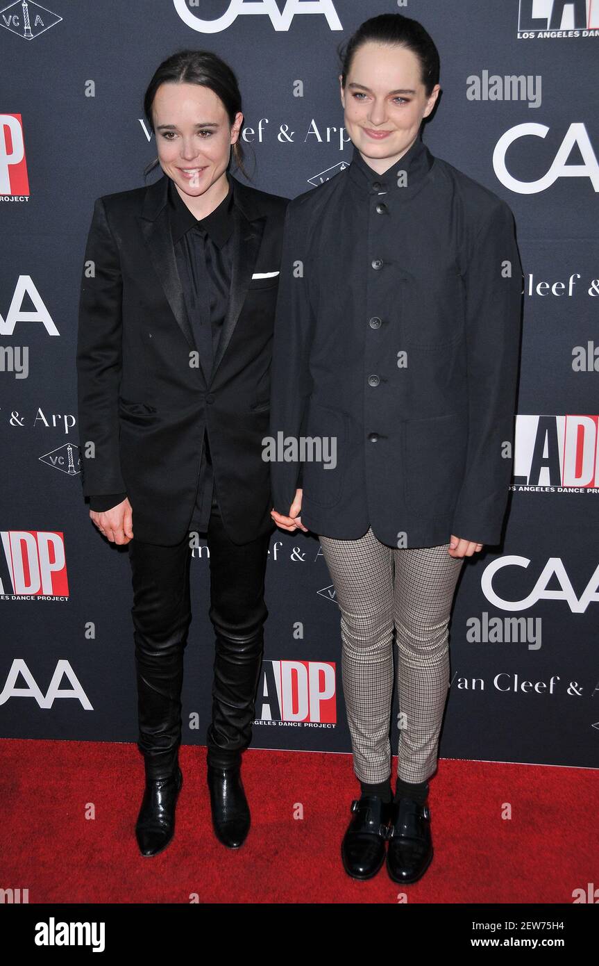 (L-R) Ellen Page and Emma Portner arrives at the L.A. Dance Project's ...