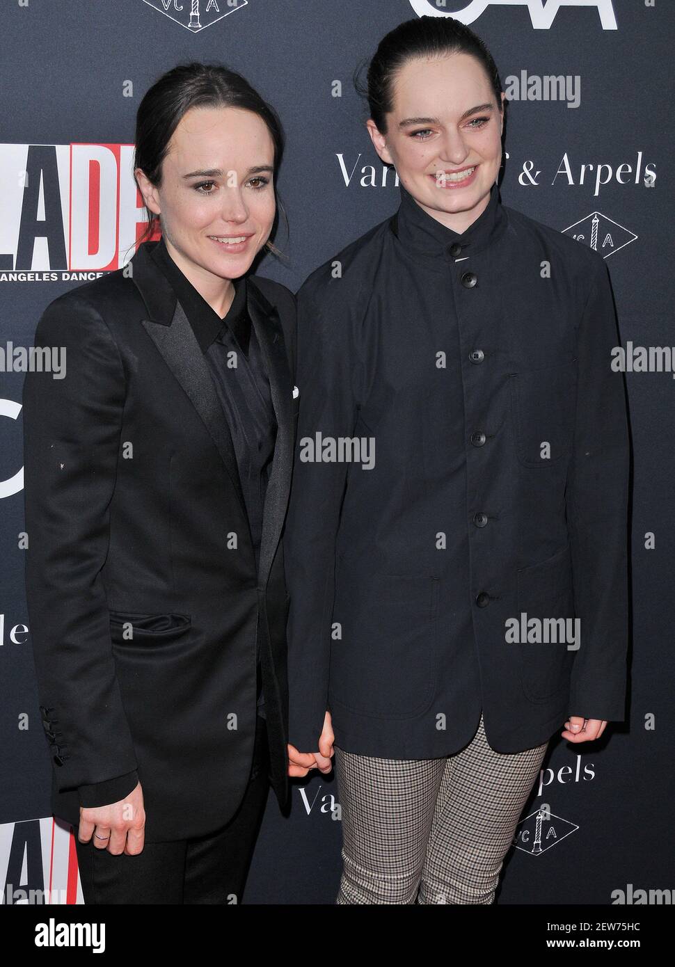 (L-R) Ellen Page and Emma Portner arrives at the L.A. Dance Project's ...