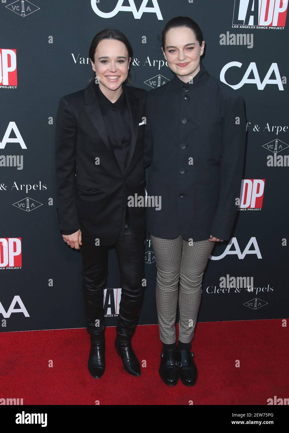 LOS ANGELES - OCTOBER 7: Ellen Page and Emma Portner at the 2017 Los ...