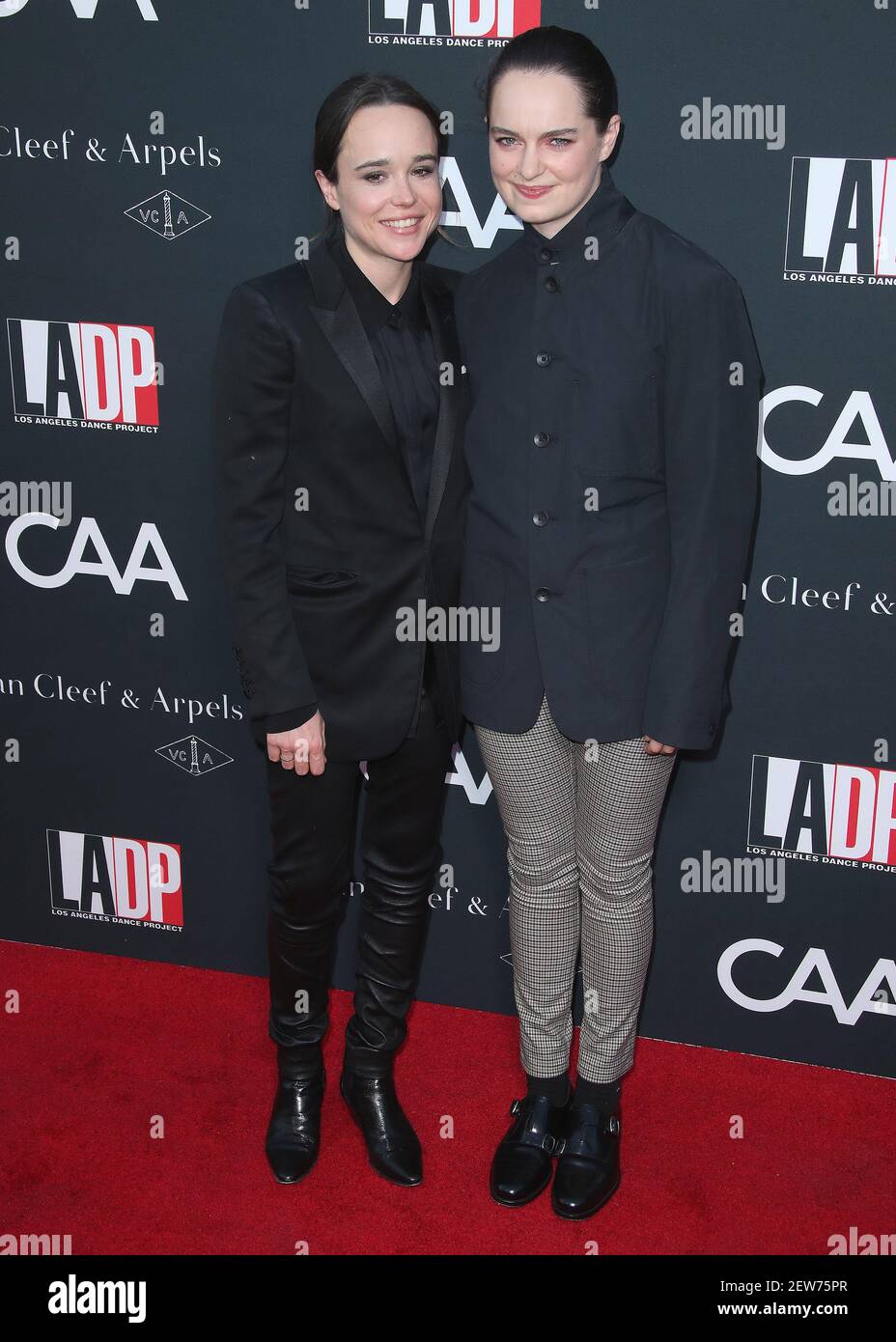 LOS ANGELES - OCTOBER 7: Ellen Page and Emma Portner at the 2017 Los ...