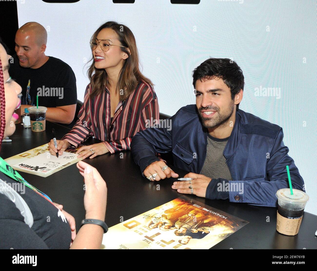 NEW YORK - OCTOBER 8: L-R: Actors Coby Bell, Jamie Chung and Sean Teale ...