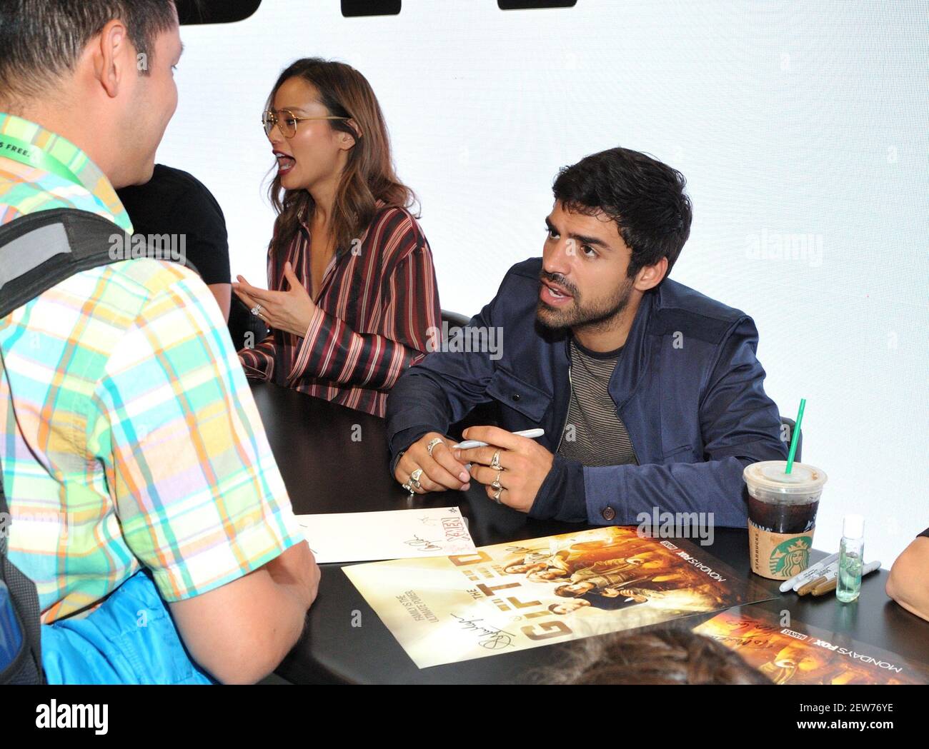 NEW YORK - OCTOBER 8: L-R: Actors Jamie Chung and Sean Teale of FOX's ...