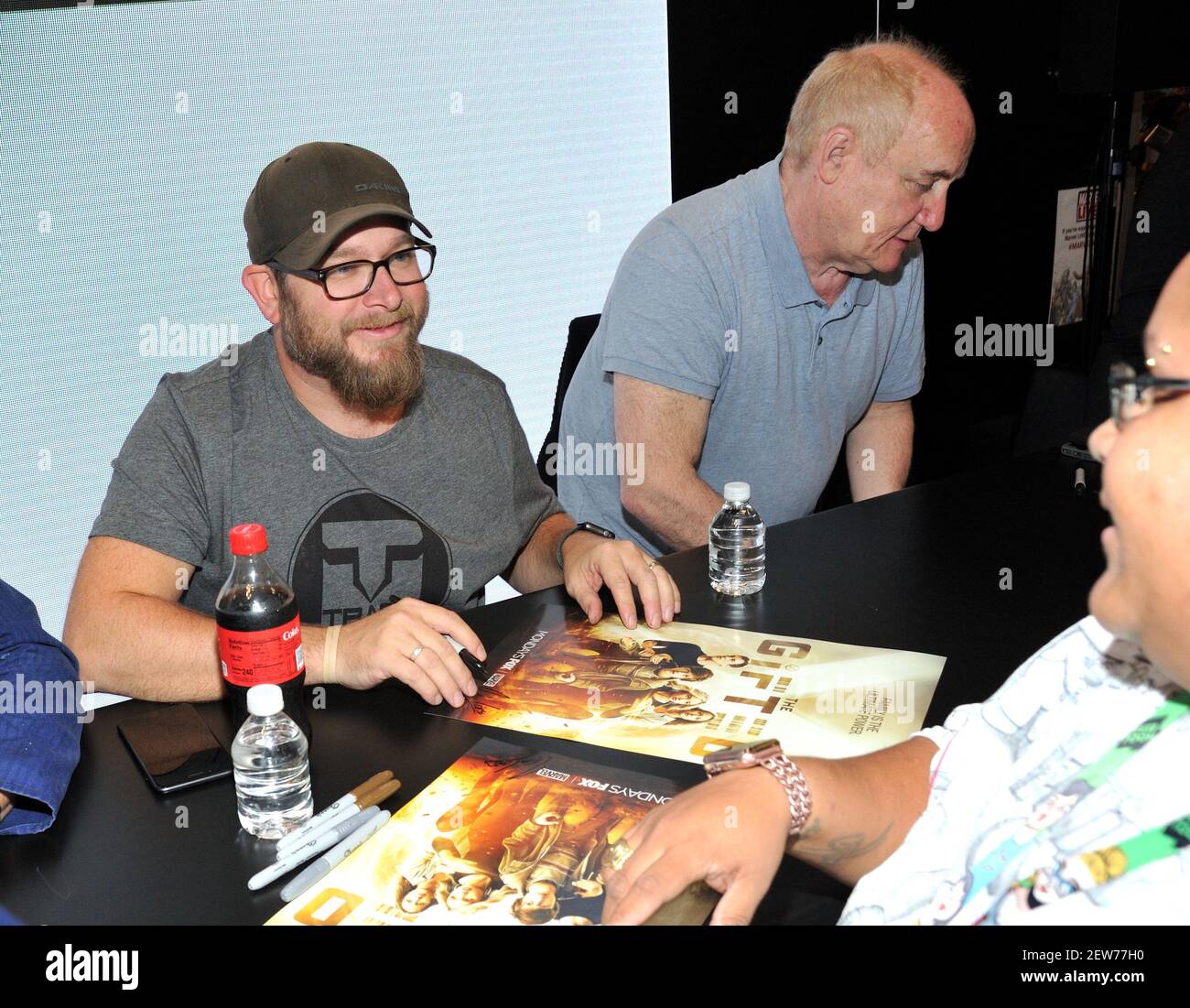 NEW YORK - OCTOBER 8: Exec. Producer Derek Hoffman (L) of FOX's "The Gifted" at the 2017 New ...