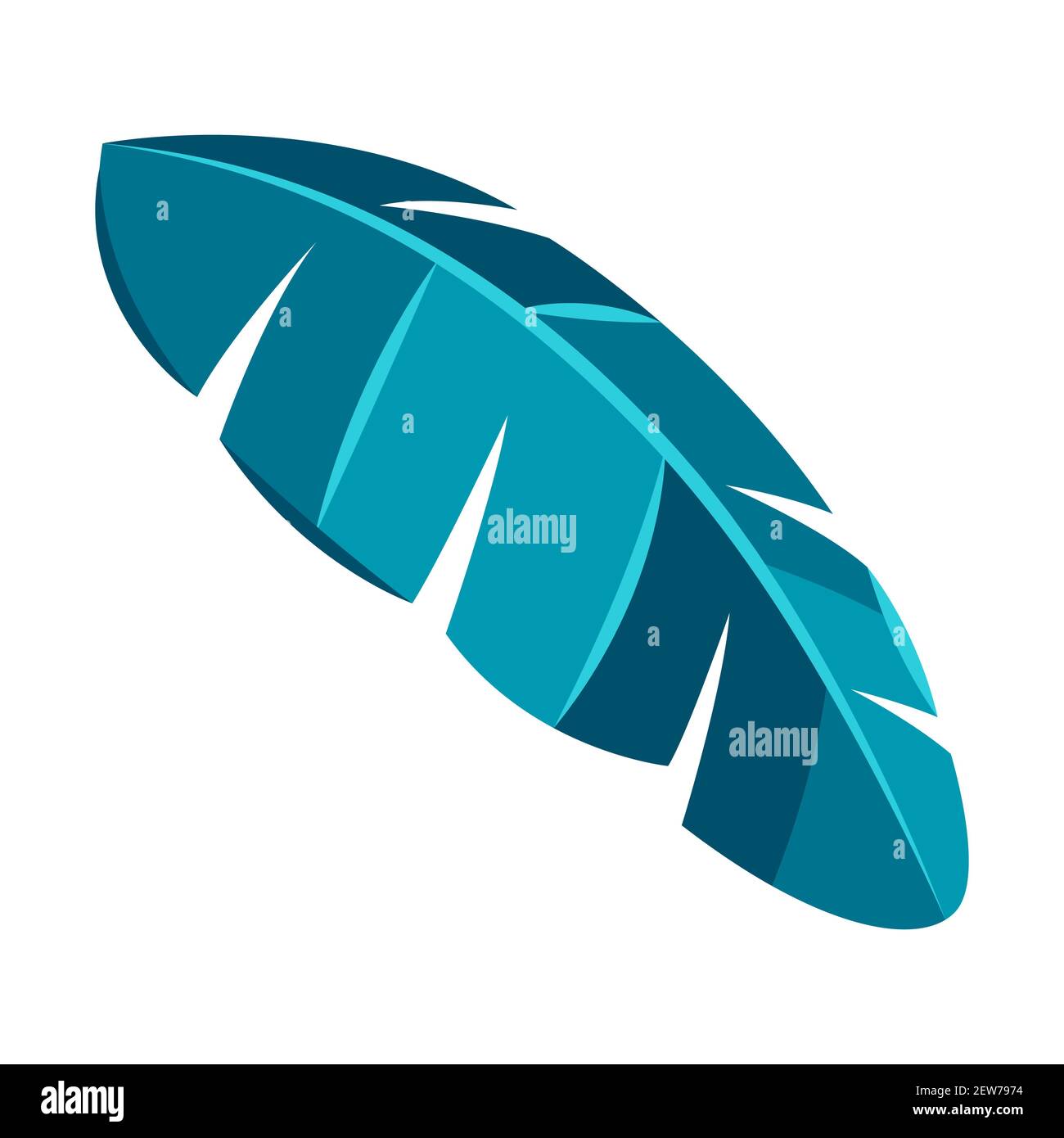 Illustration of stylized palm leaf Stock Vector Image & Art - Alamy