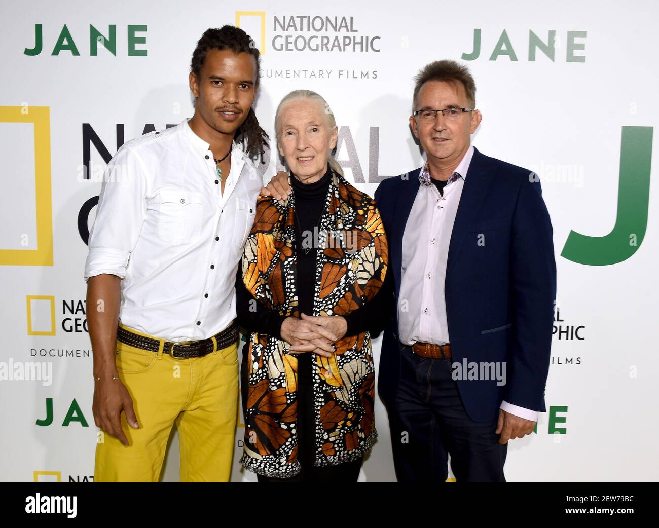 HOLLYWOOD - OCTOBER 9: (L-R) Merlin van Lawick, Dr. Jane Goodall and ...