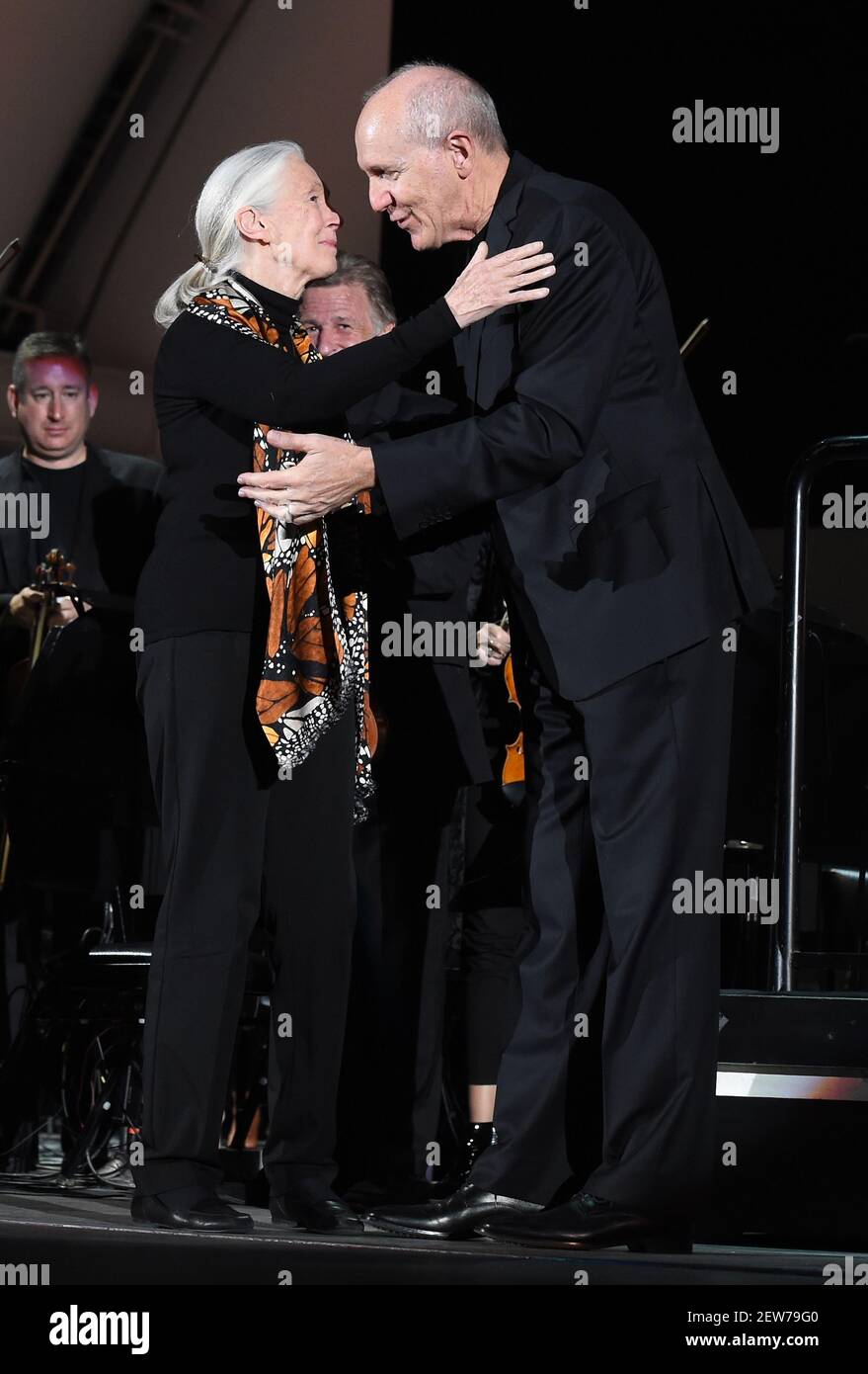 HOLLYWOOD - OCTOBER 9: Dr. Jane Goodall (L) and William Ross attend the ...