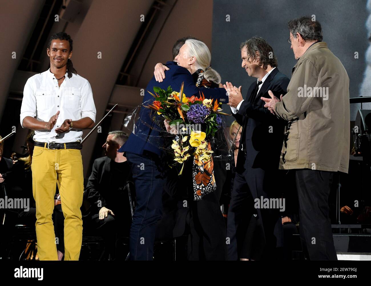 HOLLYWOOD - OCTOBER 9: (L-R) Merlin Van Lawick, Grub van Lawick, Dr ...