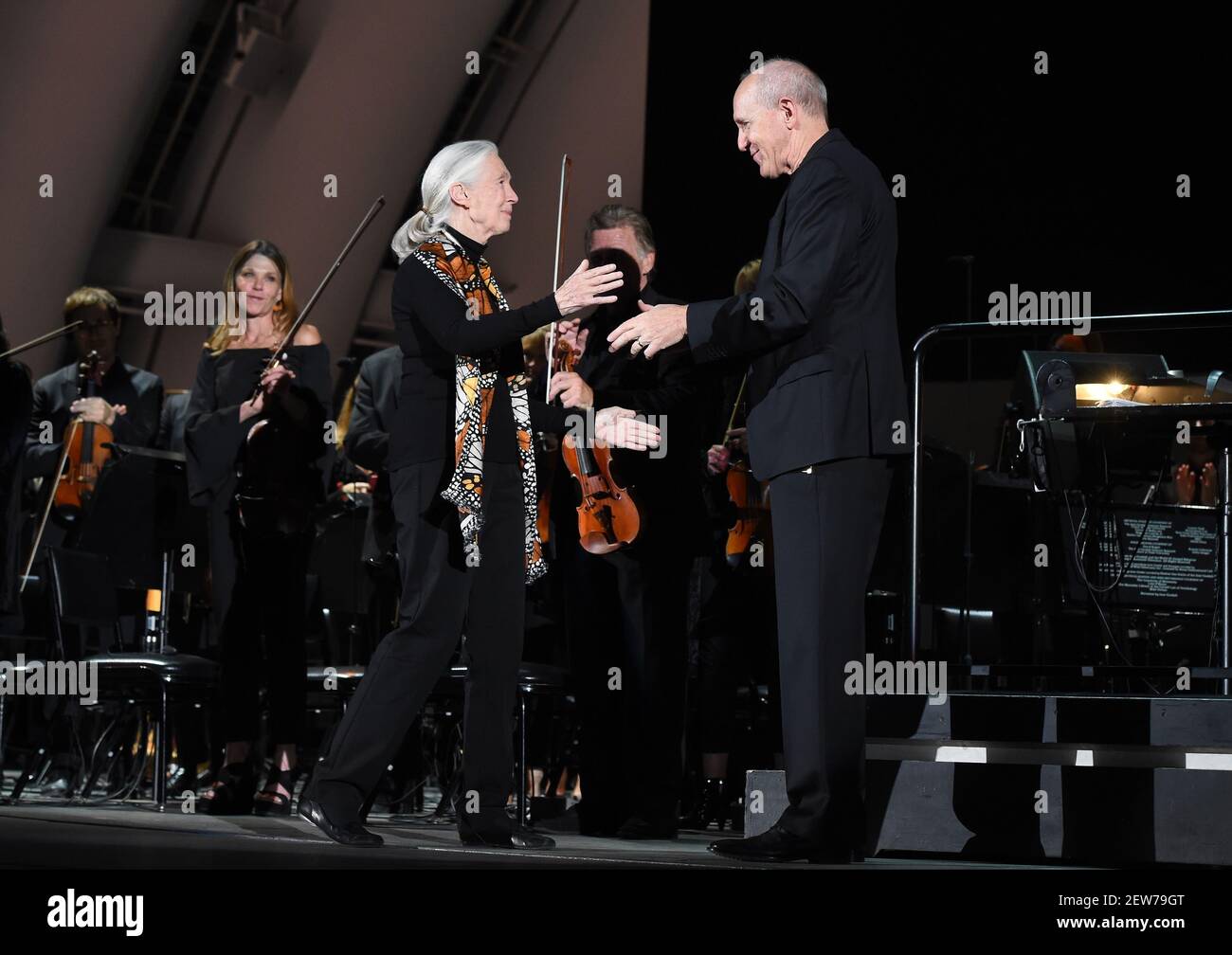 HOLLYWOOD - OCTOBER 9: Dr. Jane Goodall (L) and William Ross attend the ...