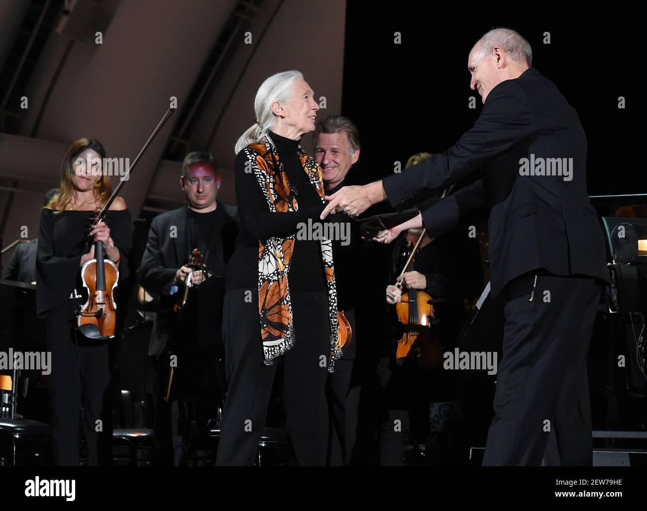 HOLLYWOOD - OCTOBER 9: Dr. Jane Goodall (L) and William Ross attend the ...