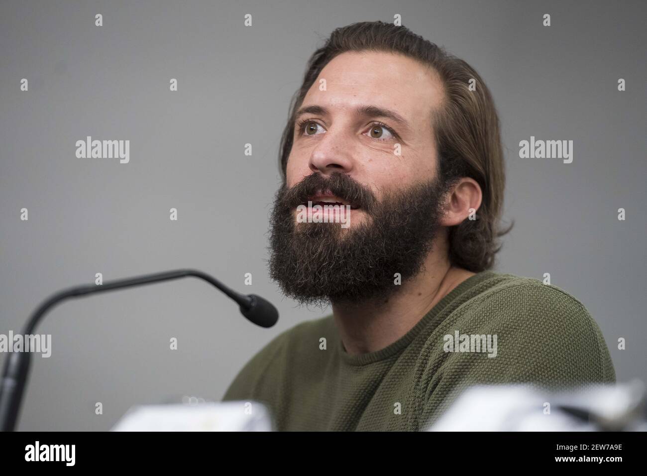 Actor Ivan Marcos attends press conference during the presentation of ...