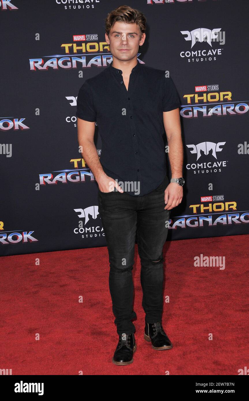 Garrett Clayton arrives at Marvel Studios' "Thor: Ragnarok" Los Angeles ...