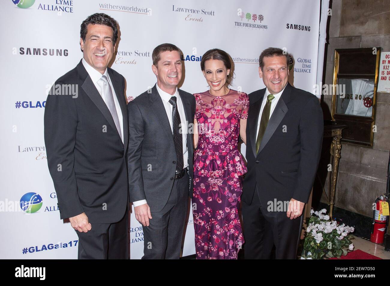 (L-R) GLA Chairman Rob Kobre, Rob Thomas, Marisol Thomas, and GLA CEO ...