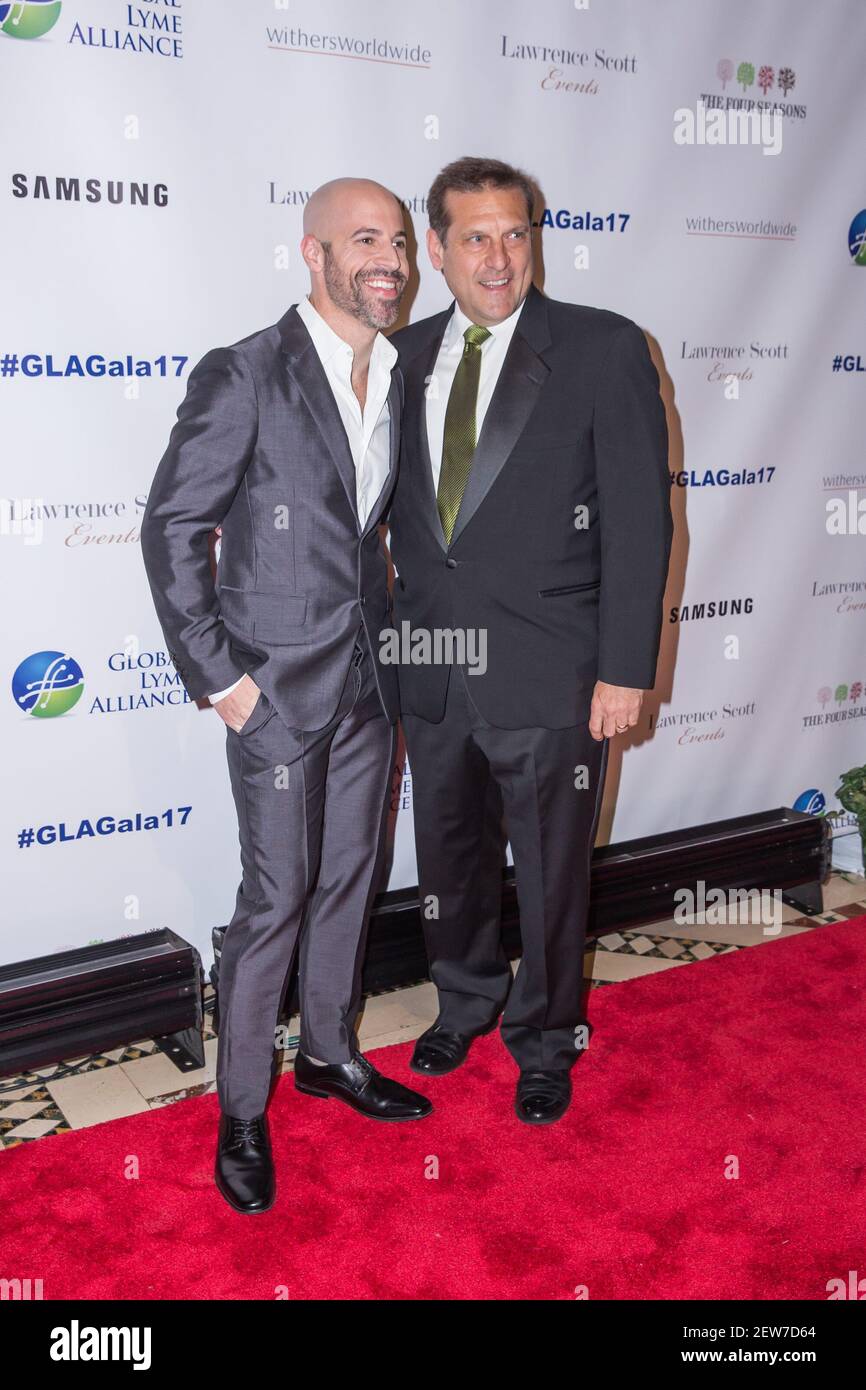 Musician Chris Daughtry (L) and GLA CEO Scott Santarella attend the ...