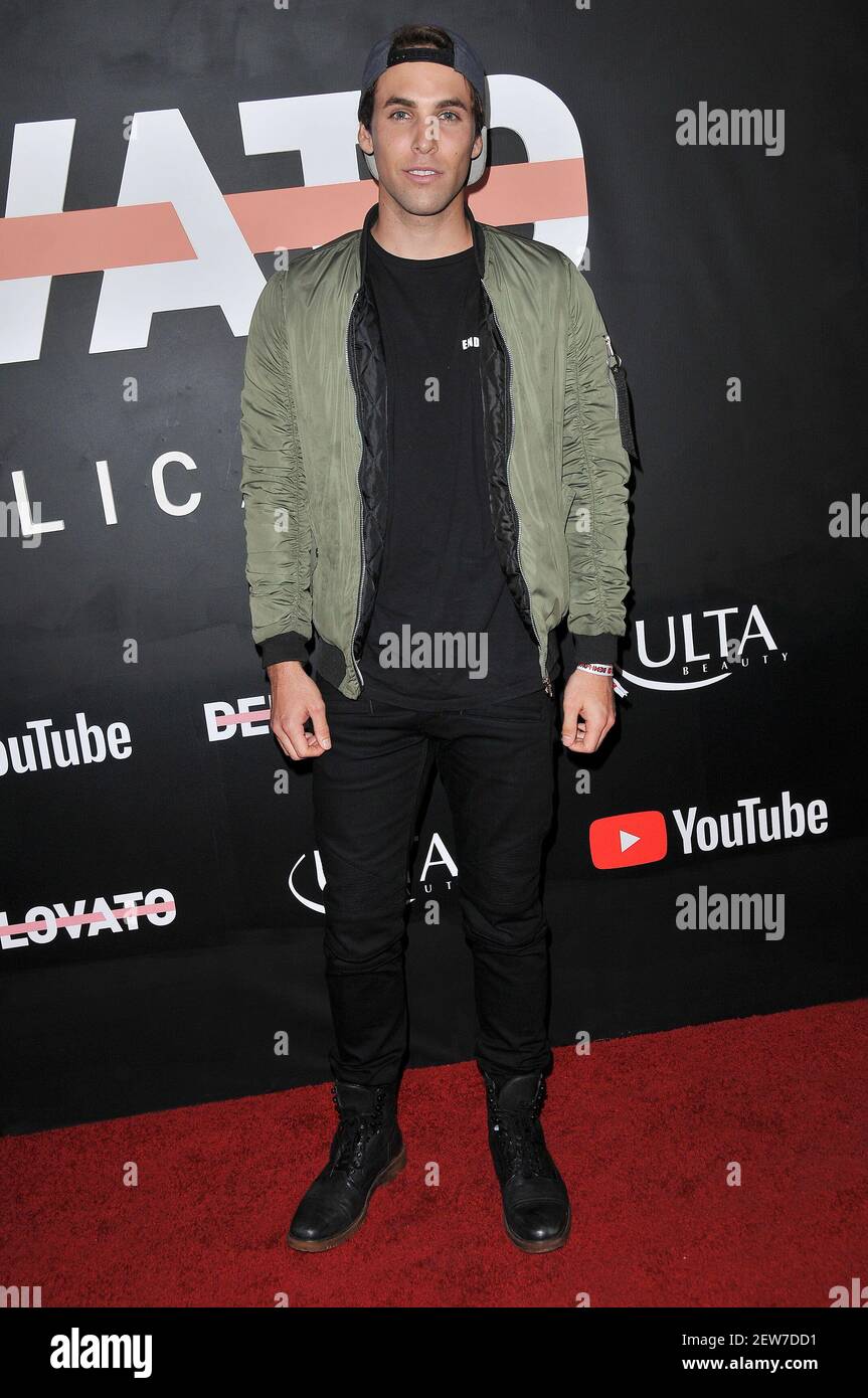 Tristan Tales arrives at the "Demi Lovato: Simply Complicated" YouTube ...