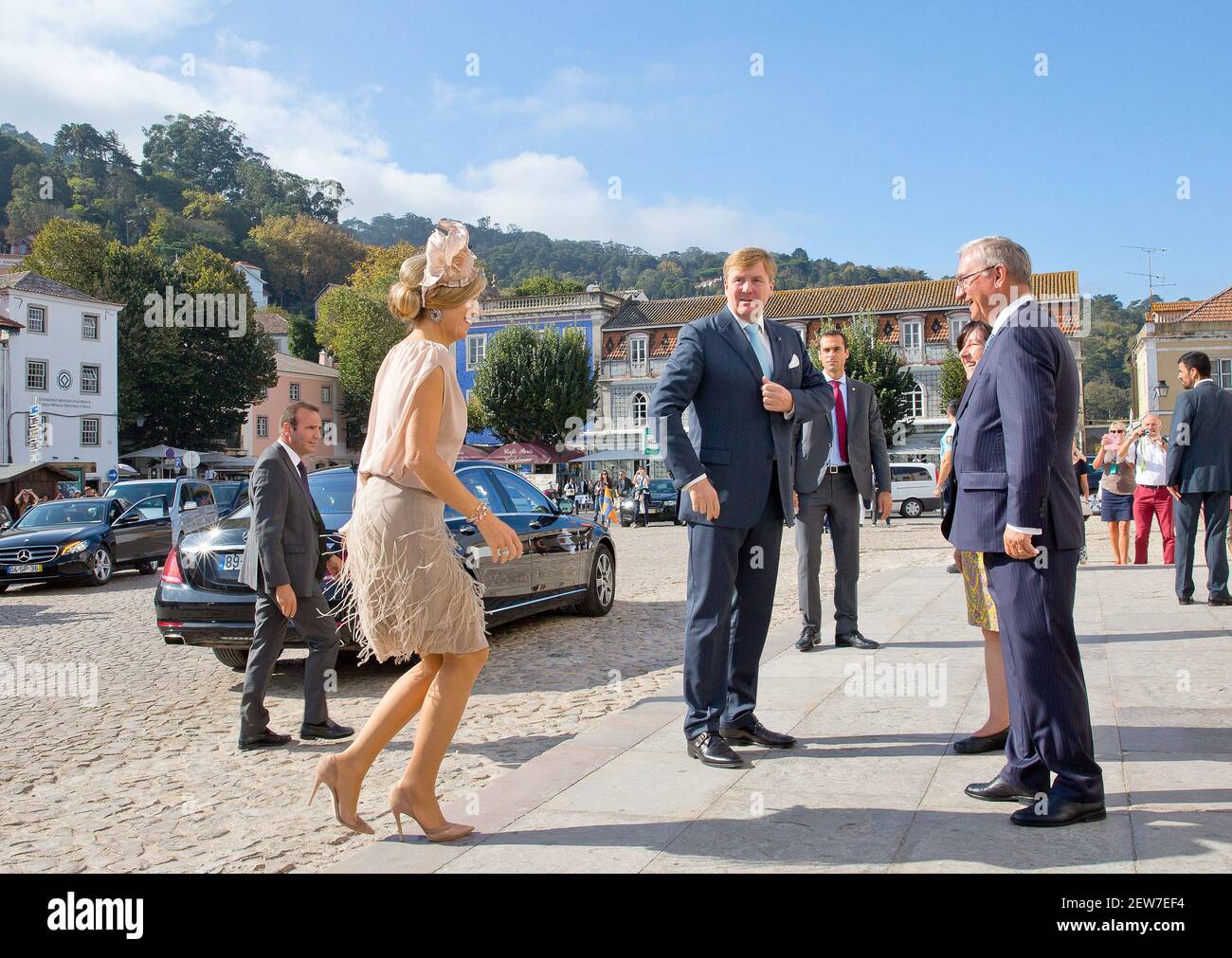 King Willem-Alexander and Queen Maxima visiting the OGMA Industría ...