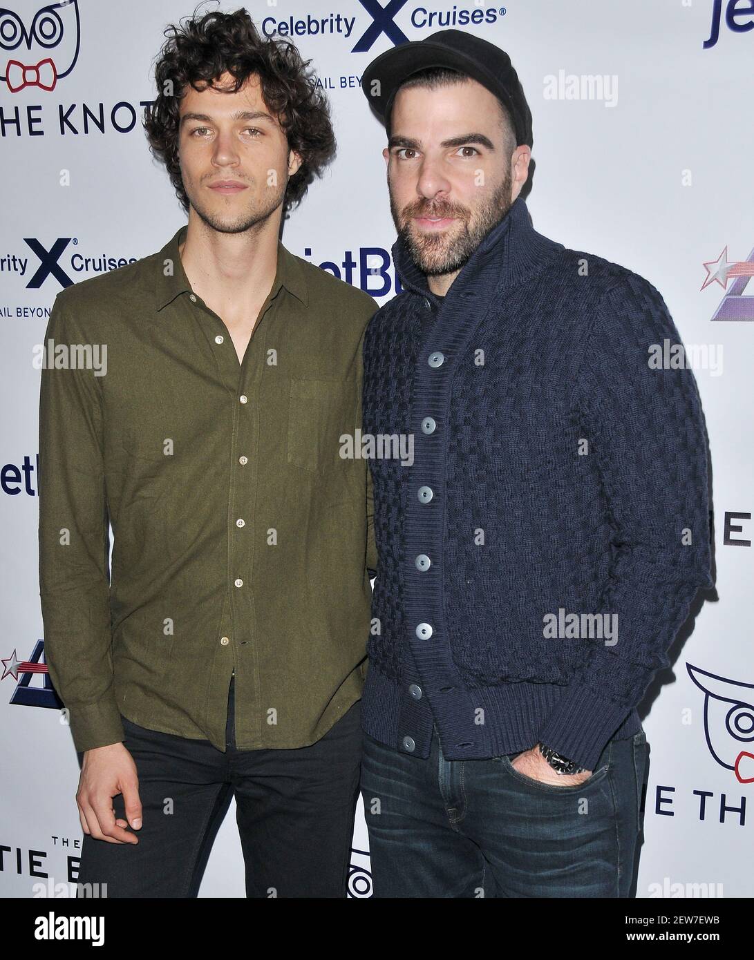 (L-R) Miles McMillan and Zachary Quinto arrives at Jessie Tyler ...