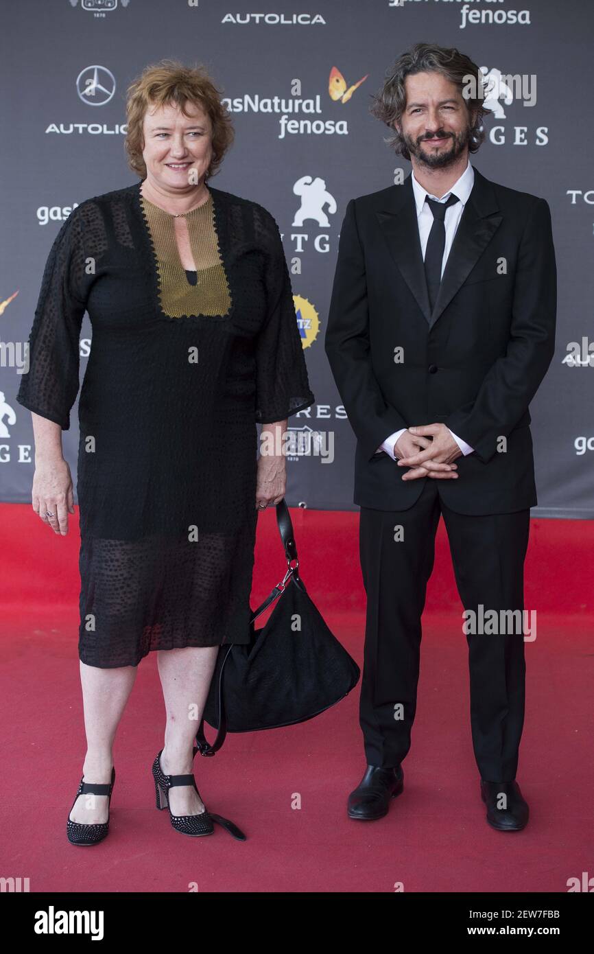 Annette Trumel and Nicolas Ronchi attends to 'Blood Red Carpet' at ...