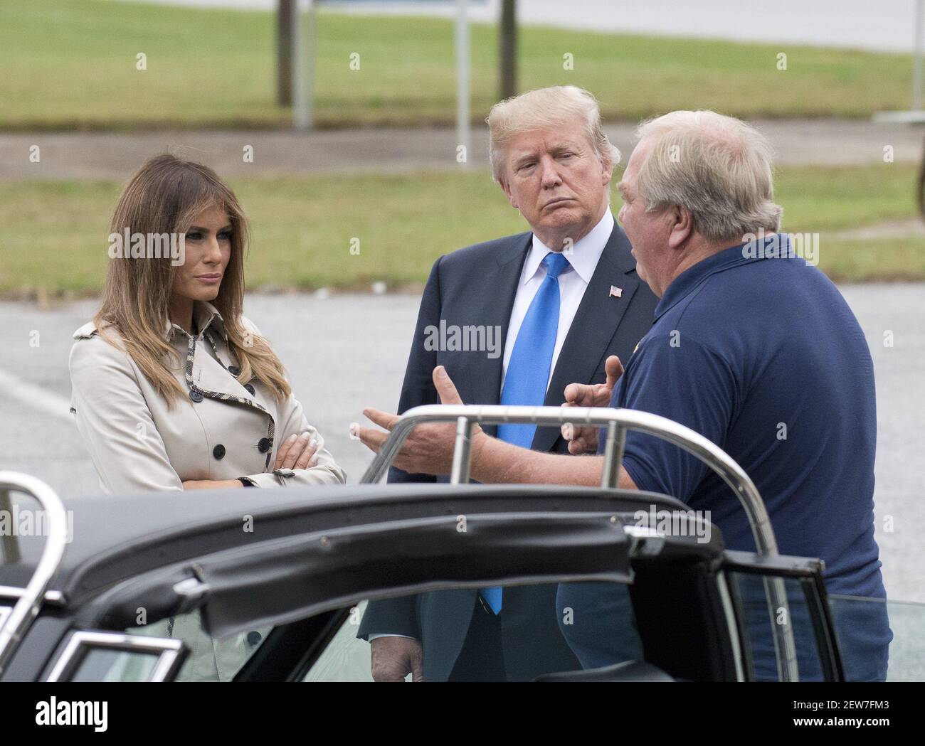 United States President Donald J. Trump and first lady Melania Trump ...