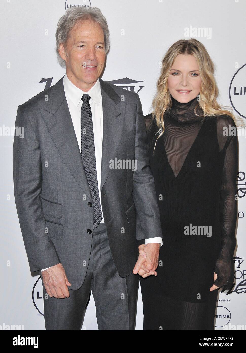 (L-R) David E. Kelley and Michelle Pfeiffer arrives at the 2017 Variety ...