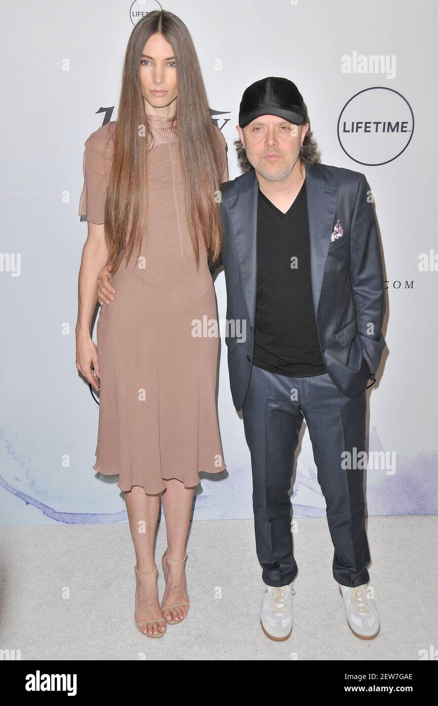 (L-R) Jessica Miller and Lars Ulrich arrives at the 2017 Variety's ...
