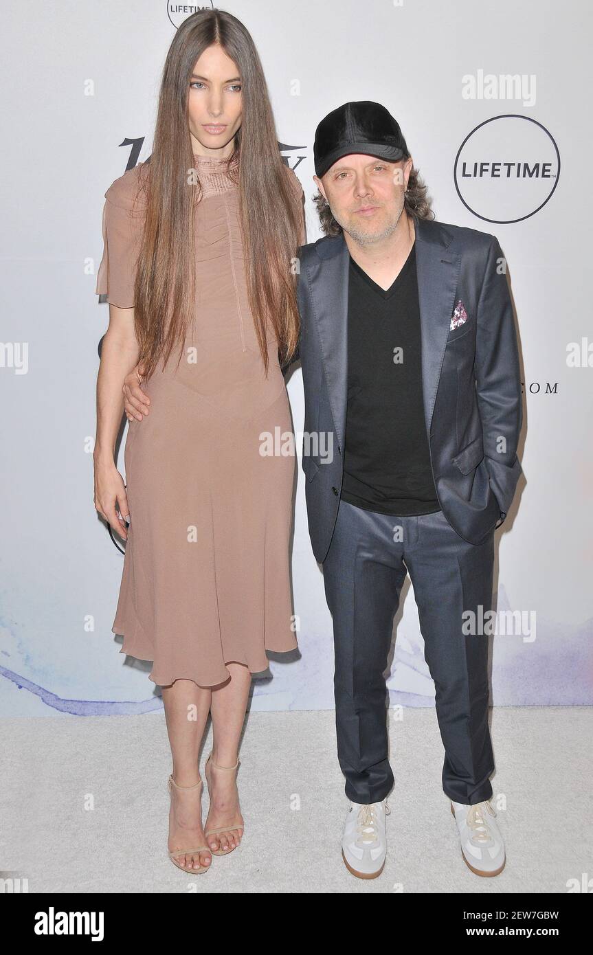 (L-R) Jessica Miller and Lars Ulrich arrives at the 2017 Variety's ...