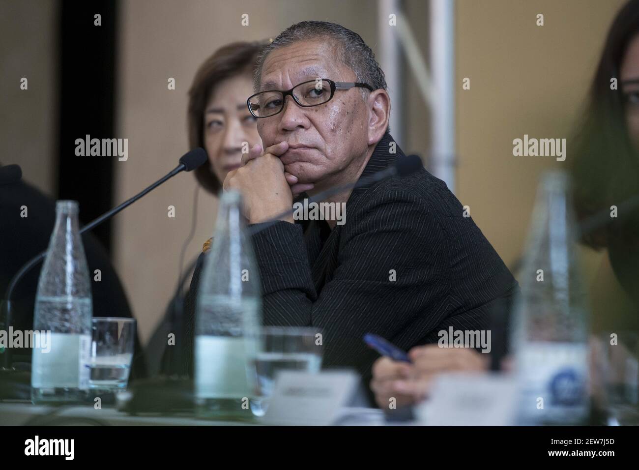 Japanese director Takashi Miike during press conference of 'Jojo's ...