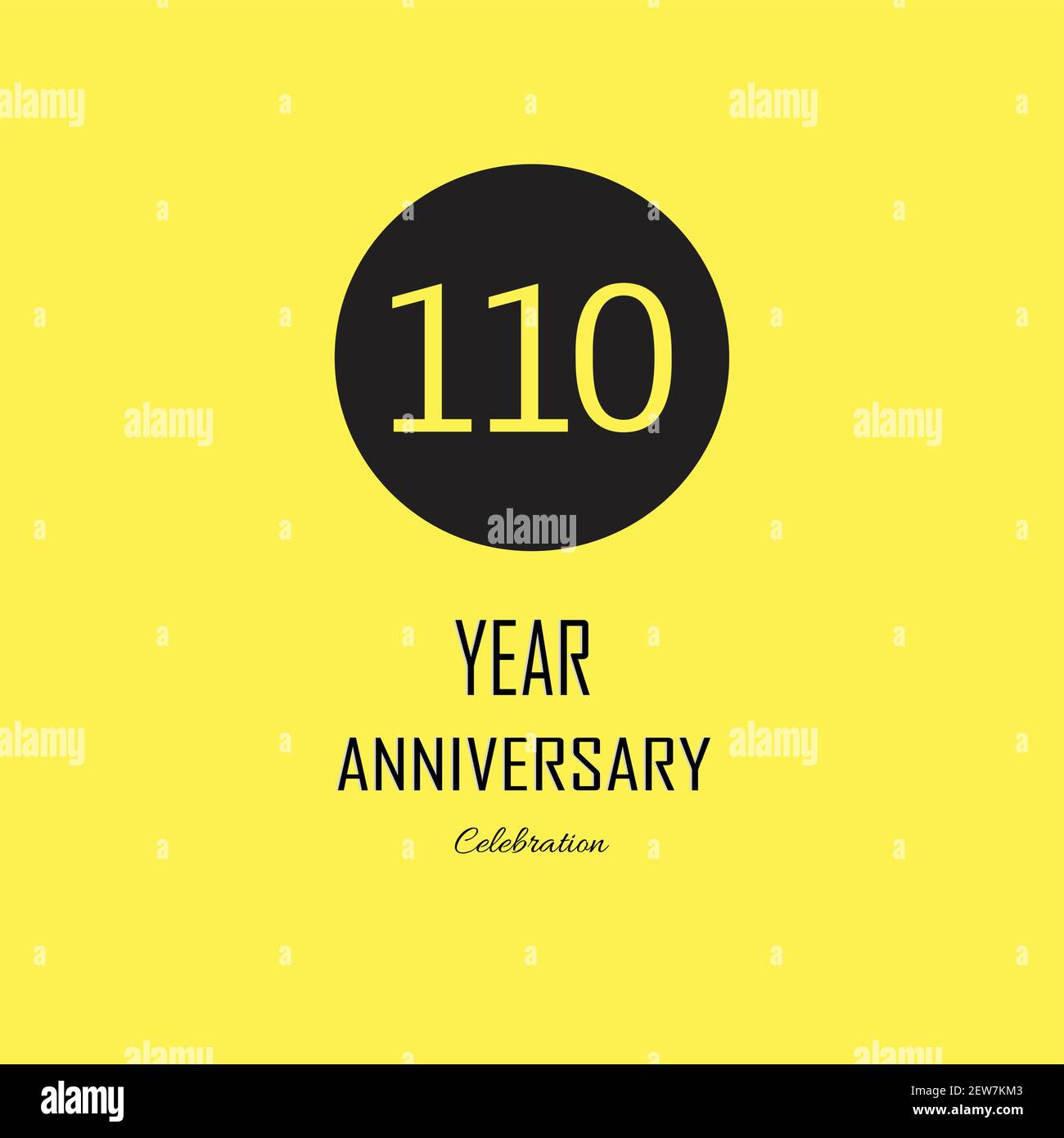 110 anniversary Stock Vector Images - Alamy