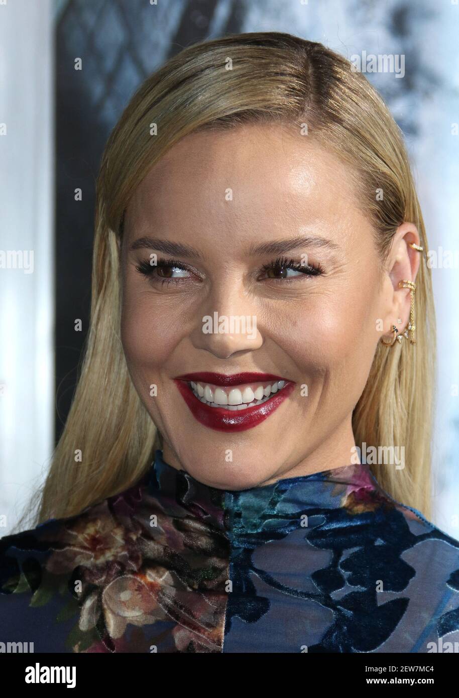 Abbie Cornish at the Premiere Of Warner Bros. Pictures' "Geostorm" held ...
