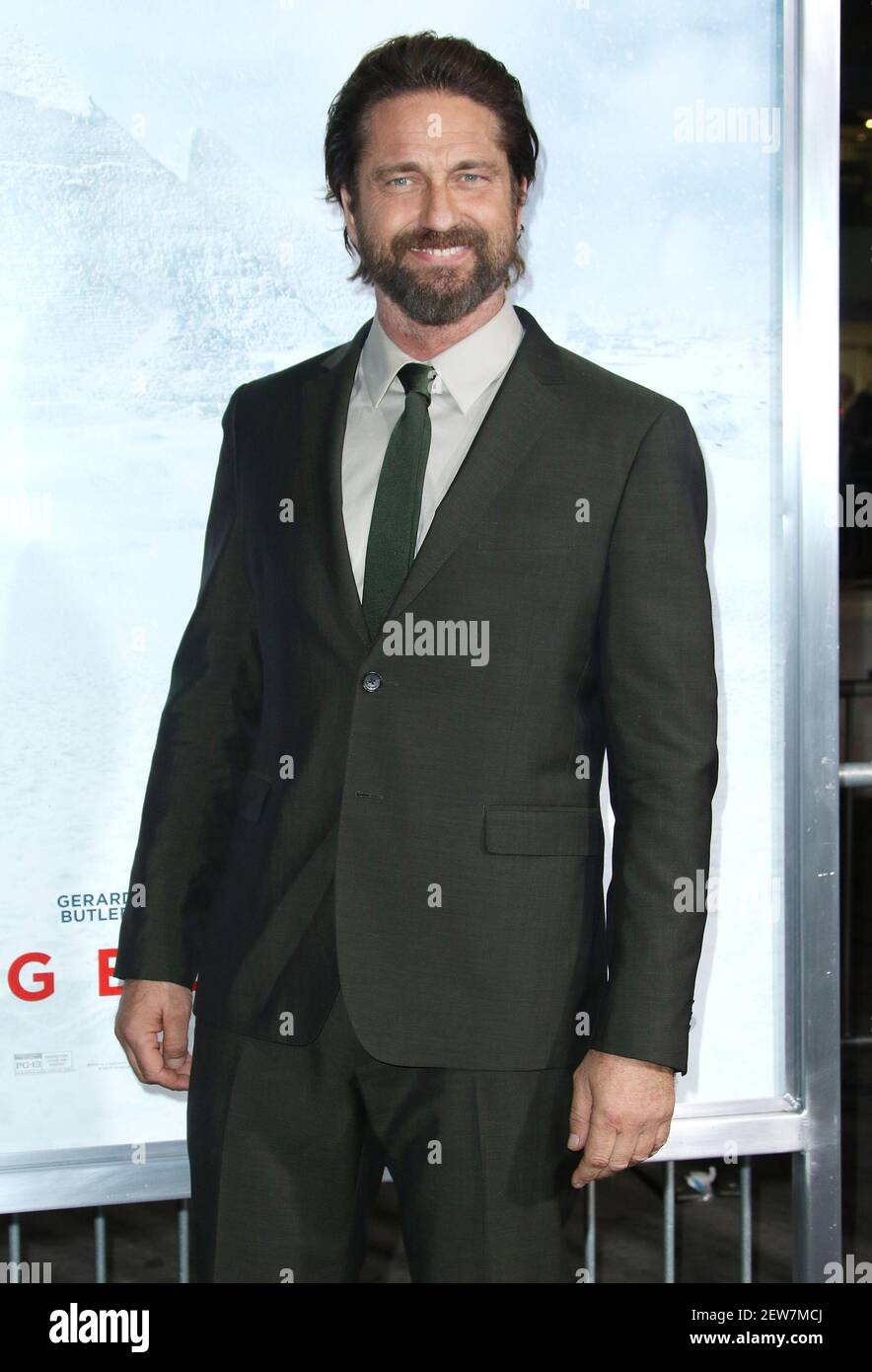 Gerard Butler at the Premiere Of Warner Bros. Pictures' "Geostorm" held ...