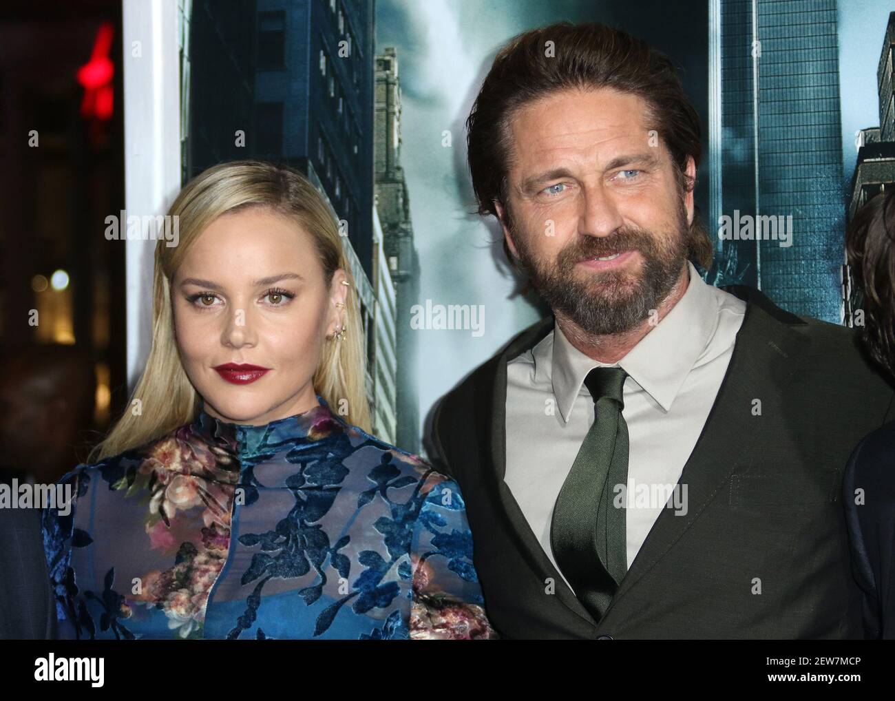 Gerard Butler and Abbie Cornish at the Premiere Of Warner Bros ...